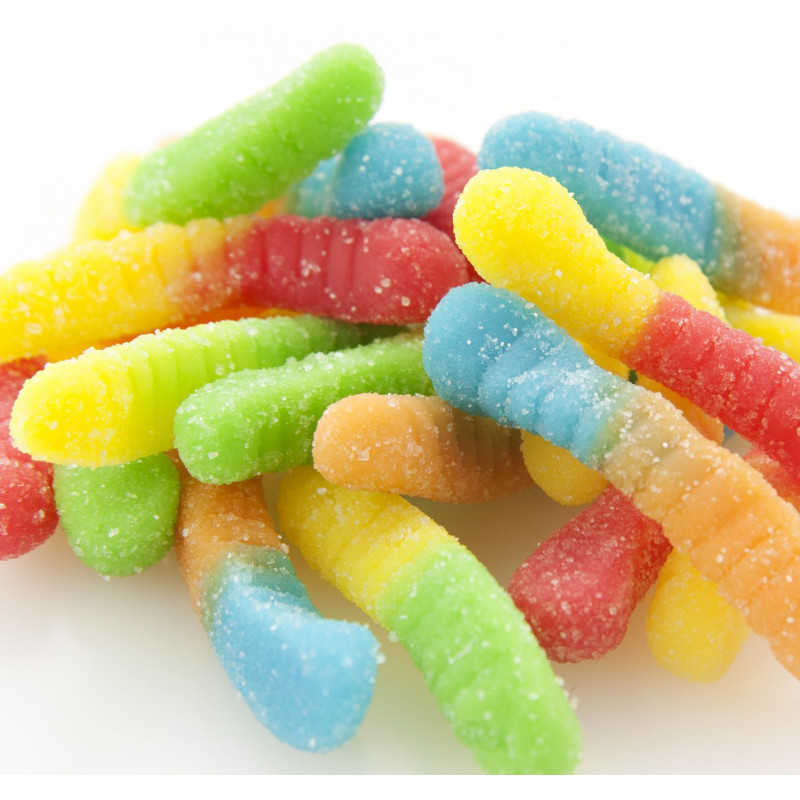 Sweet Gourmet SweetGourmet Albanese Gummi Neon Worms, Mini (Sour)